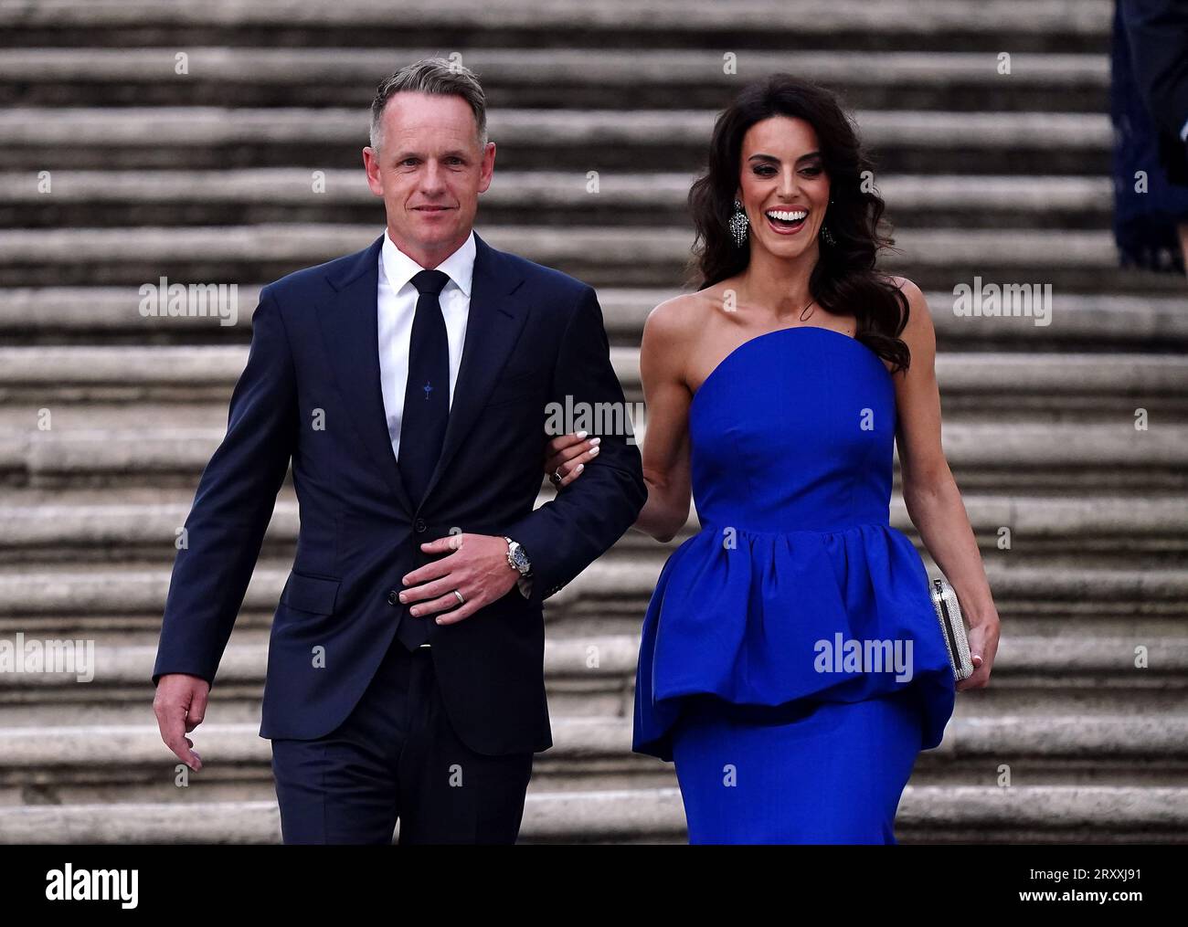 Team Europe captain Luke Donald and wife Diane Donald at the Spanish ...
