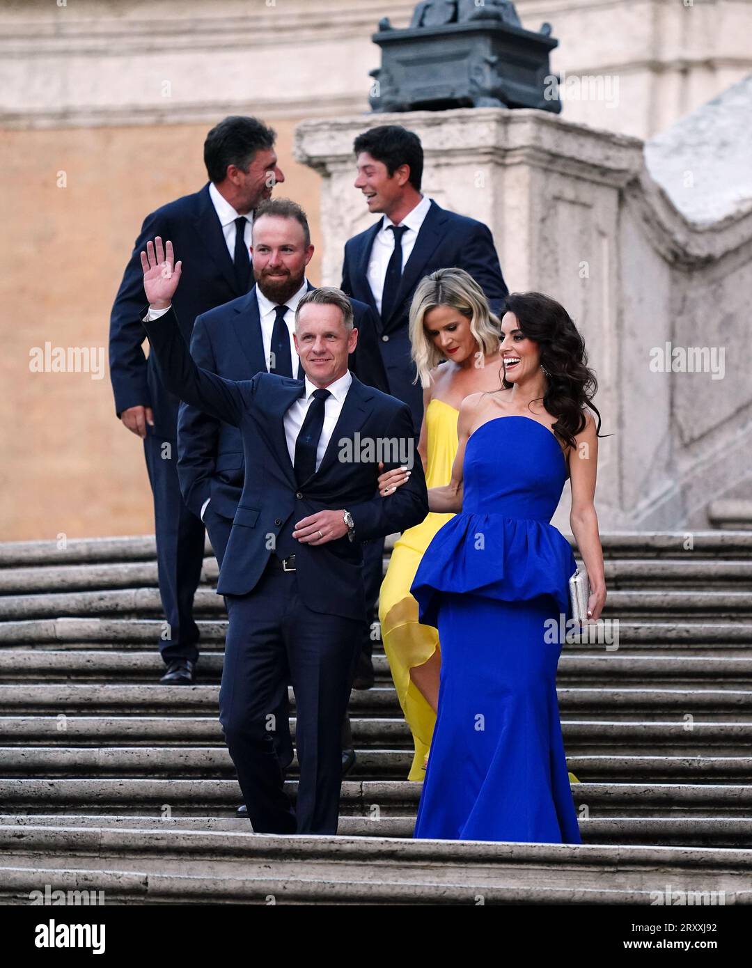 Team Europe captain Luke Donald and wife Diane Donald at the Spanish ...