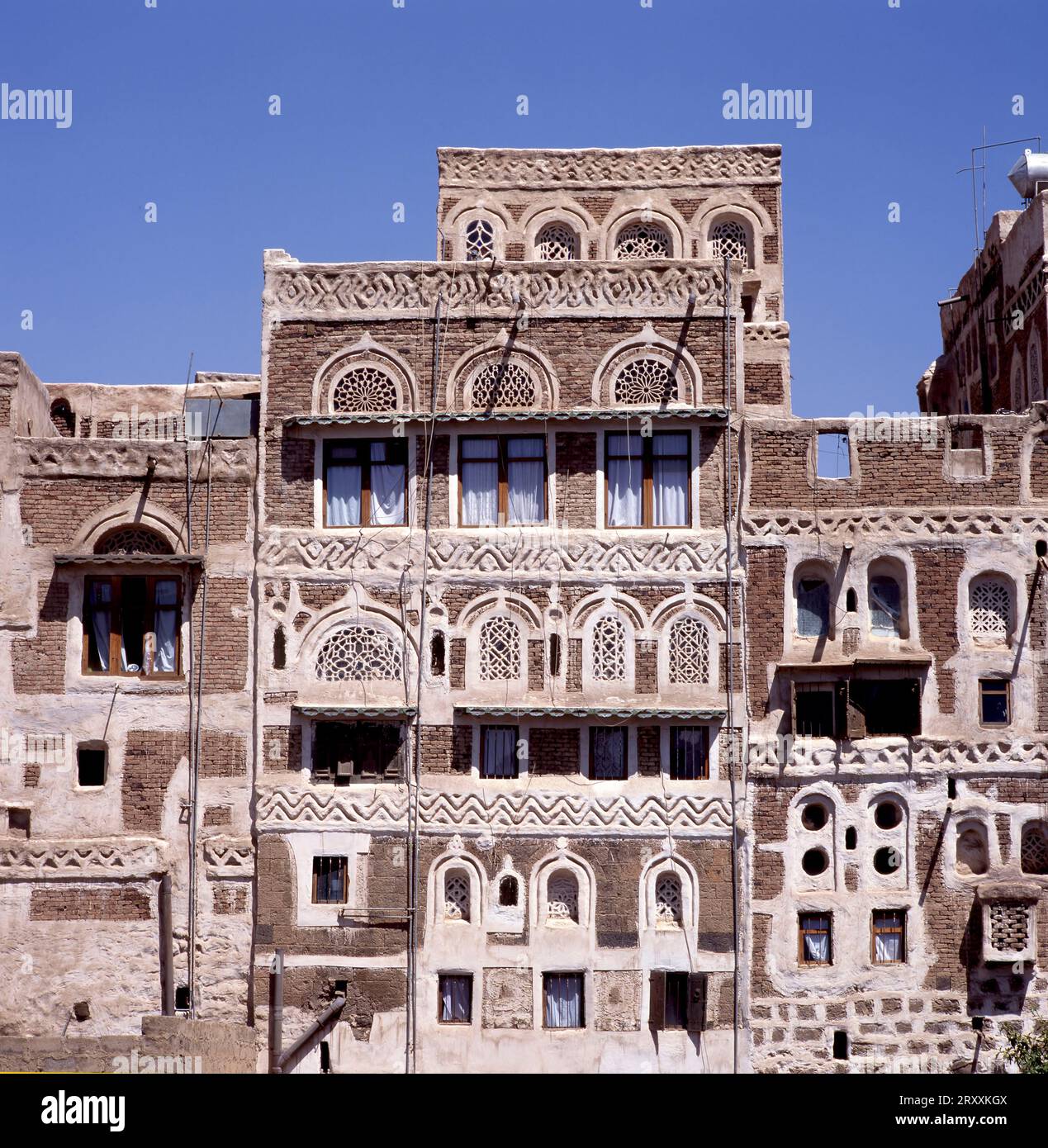 Traditional Yemeni heritage architecture design details in historic ...