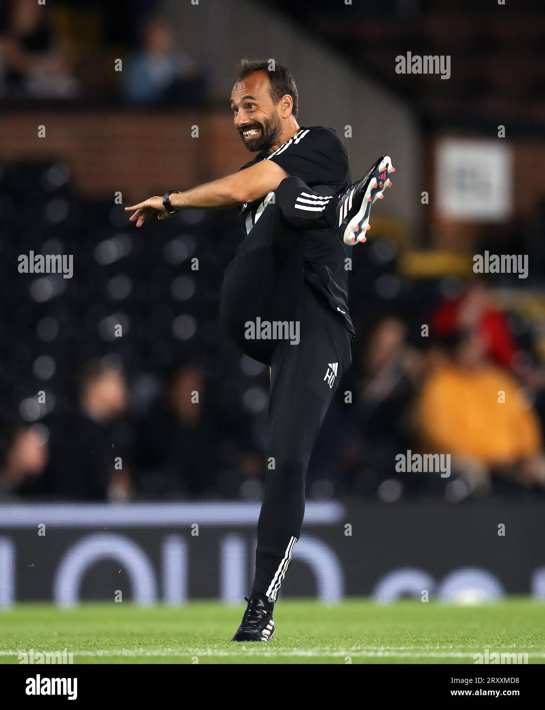 Fulham goalkeeping coach Hugo Oliveira ahead of the Carabao Cup third ...