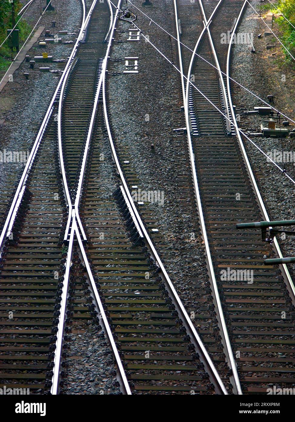 Train track switch hi-res stock photography and images - Alamy