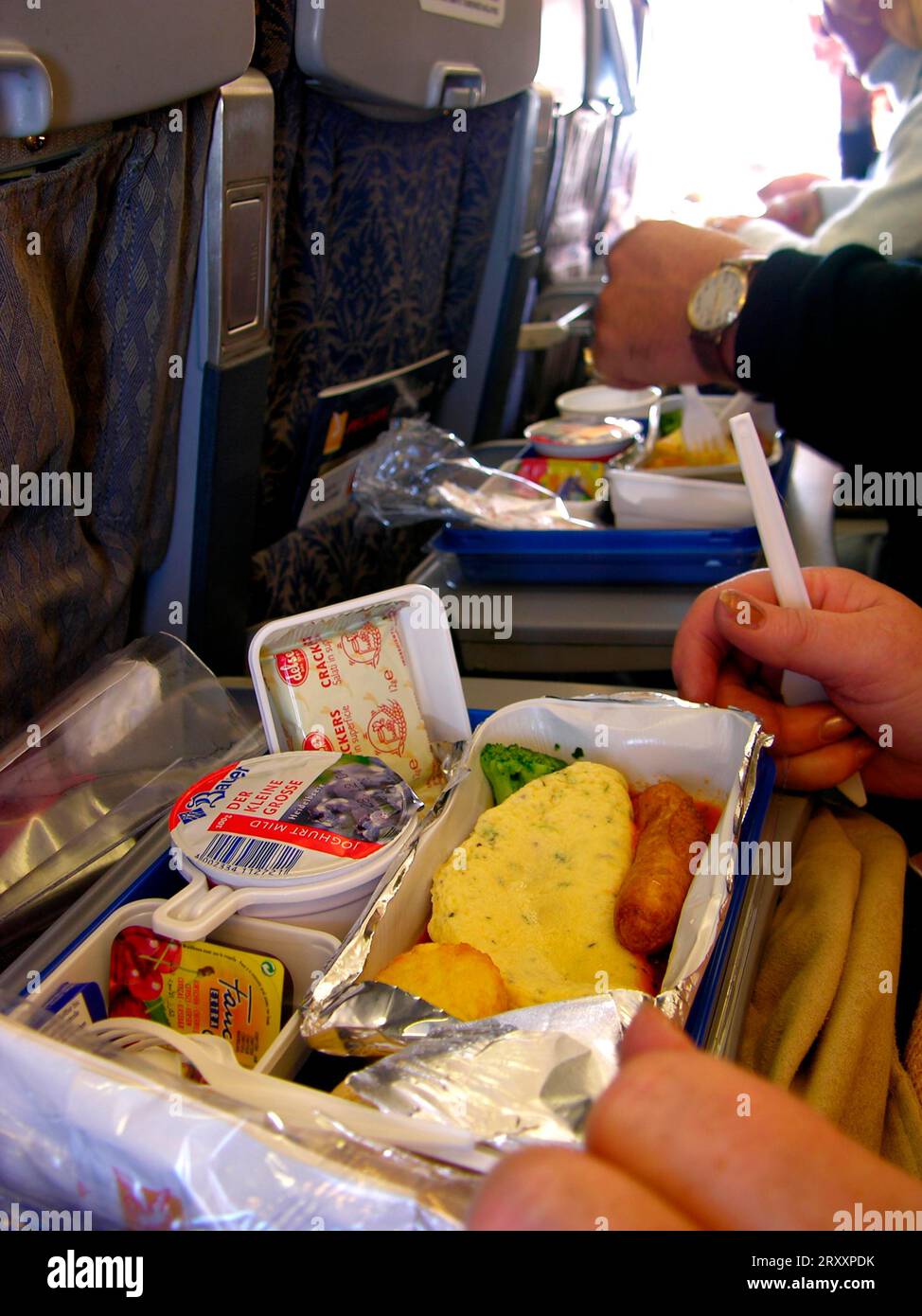 Unhealthy airplane meal hi-res stock photography and images - Alamy