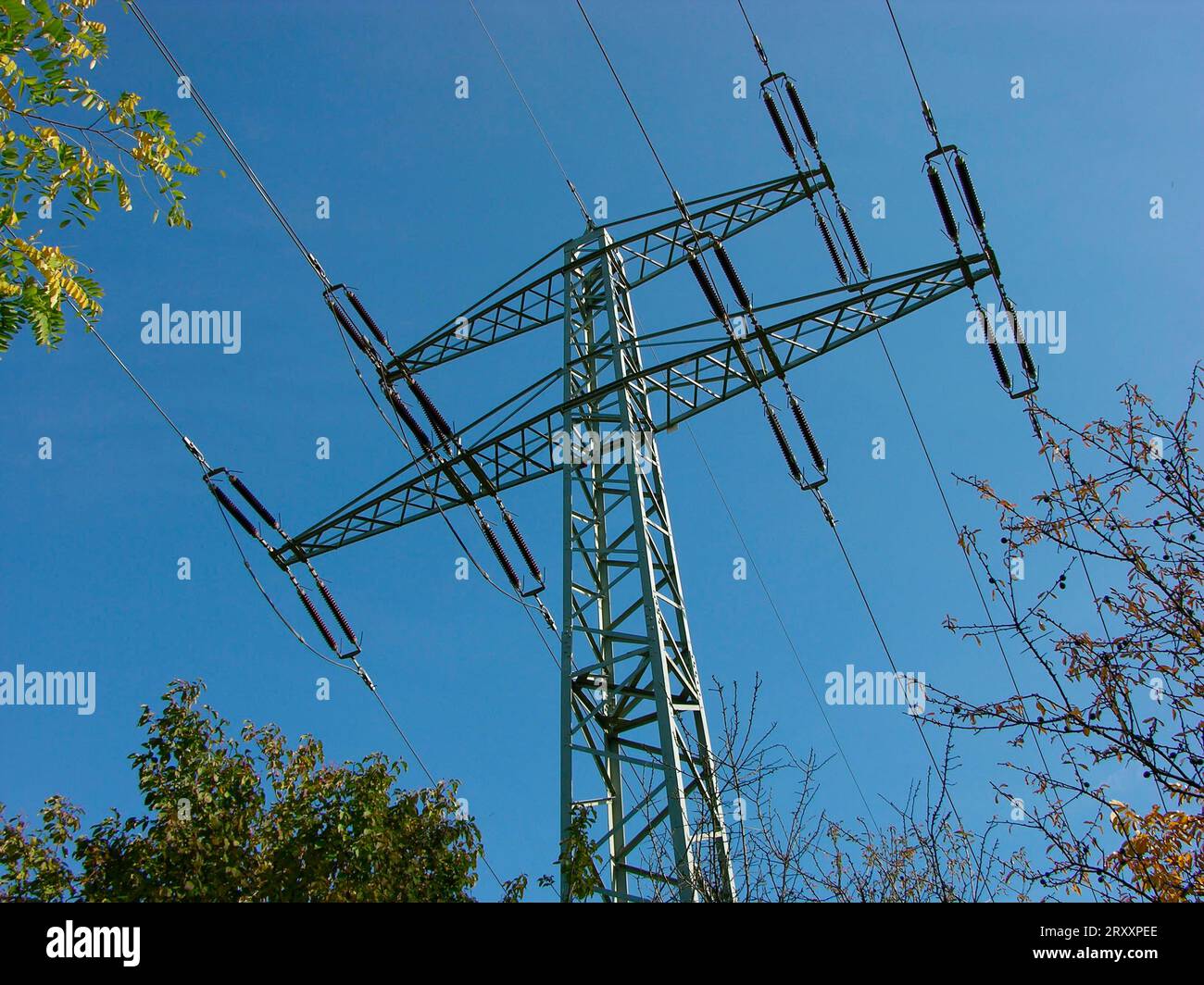 Overhead line, power supply Stock Photo - Alamy