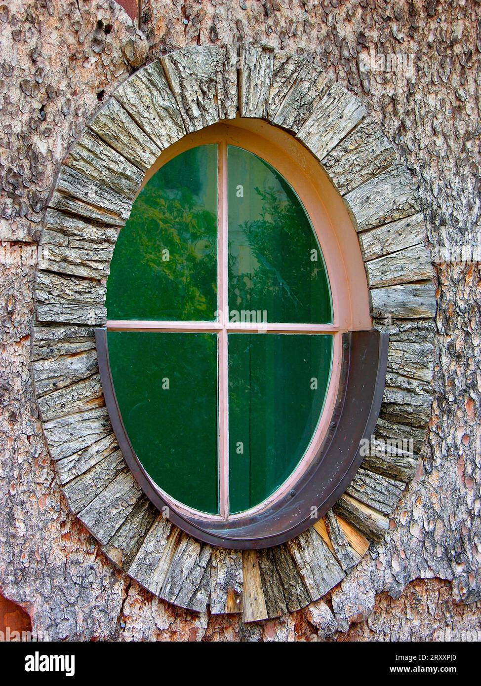Round window, outside Stock Photo - Alamy