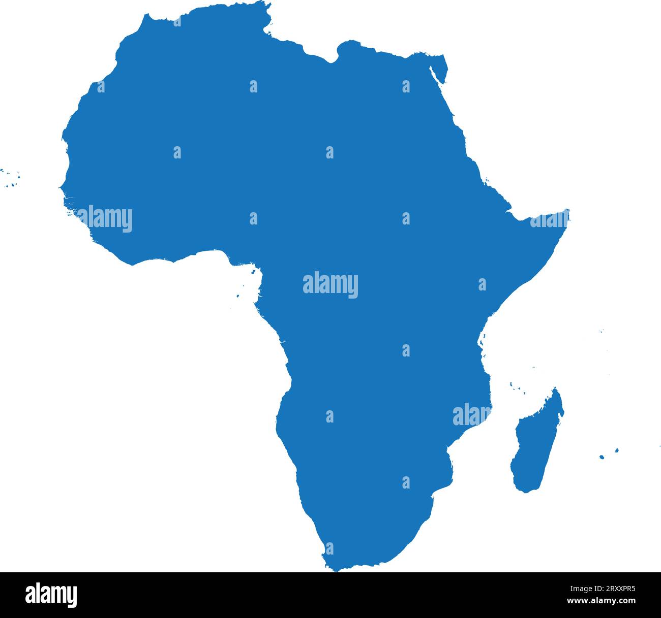 BLUE CMYK color map of AFRICA Stock Vector Image & Art - Alamy