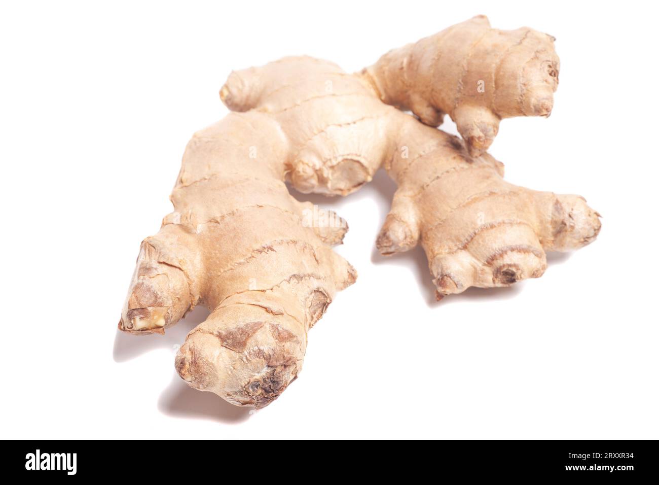 Fresh ginger isolated on white background Stock Photo - Alamy