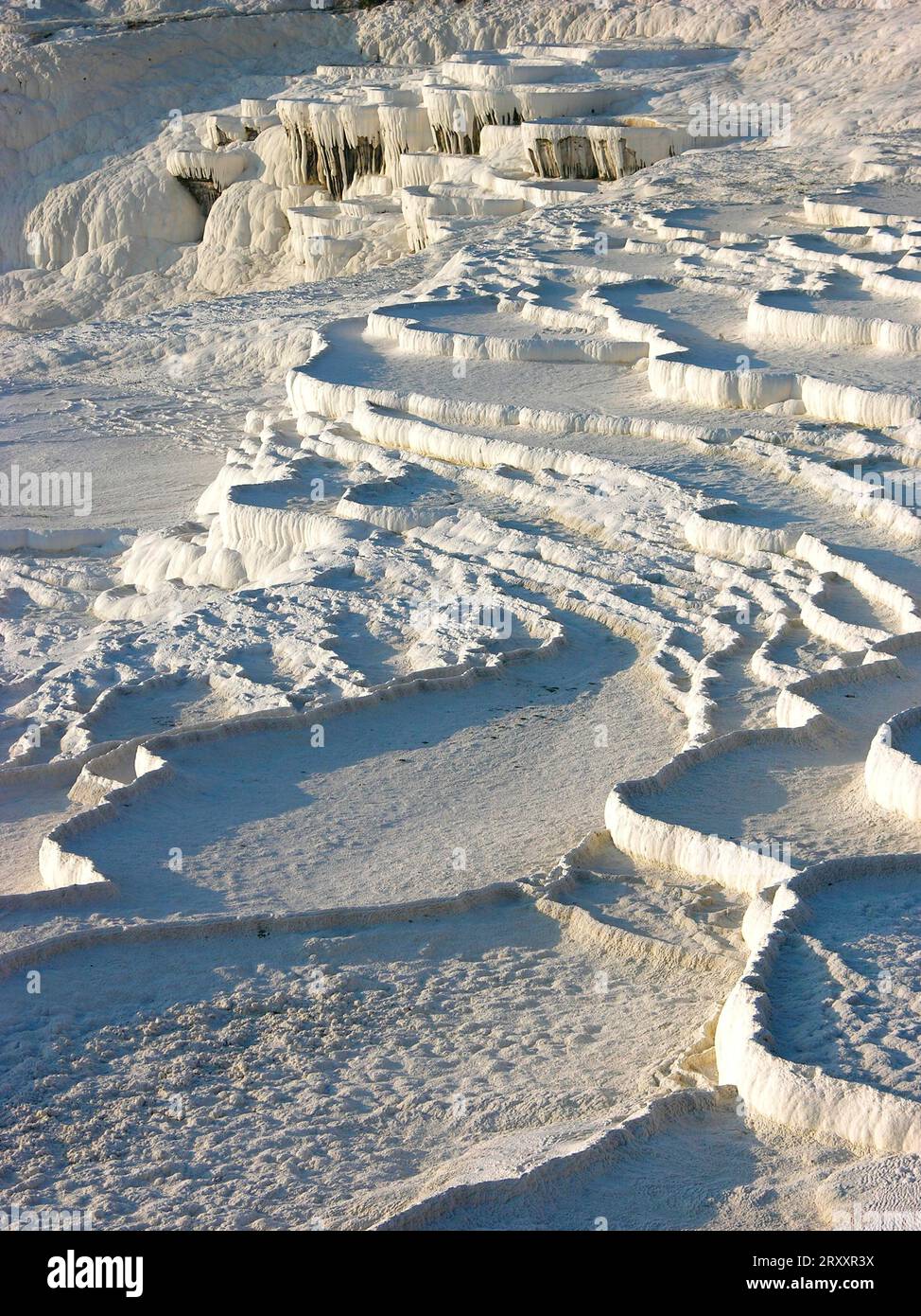 Limestone terraces of Pamukkale, Turkey Stock Photo - Alamy