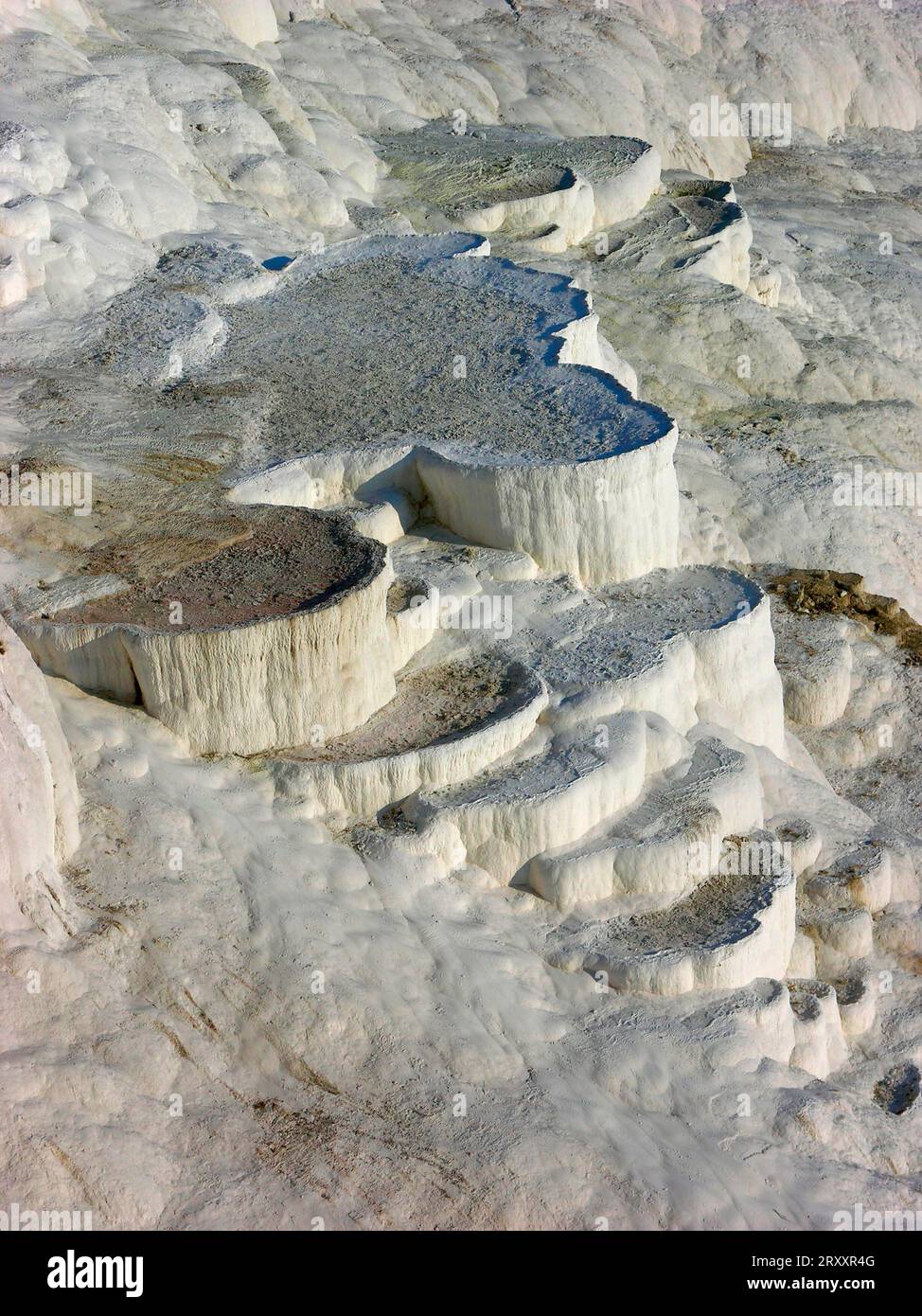 Limestone terraces of Pamukkale, Turkey Stock Photo - Alamy