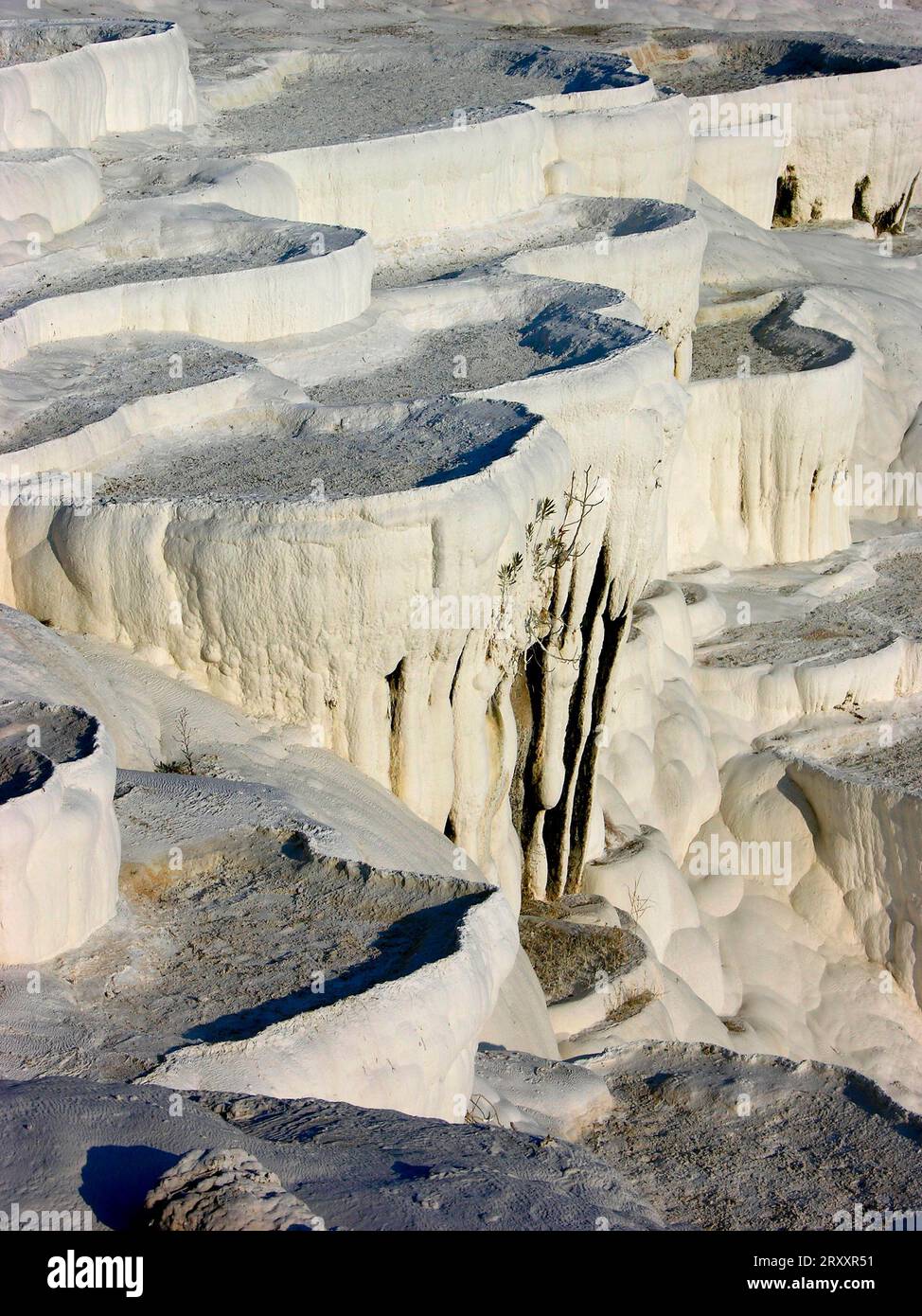 Limestone terraces of Pamukkale, Turkey Stock Photo - Alamy