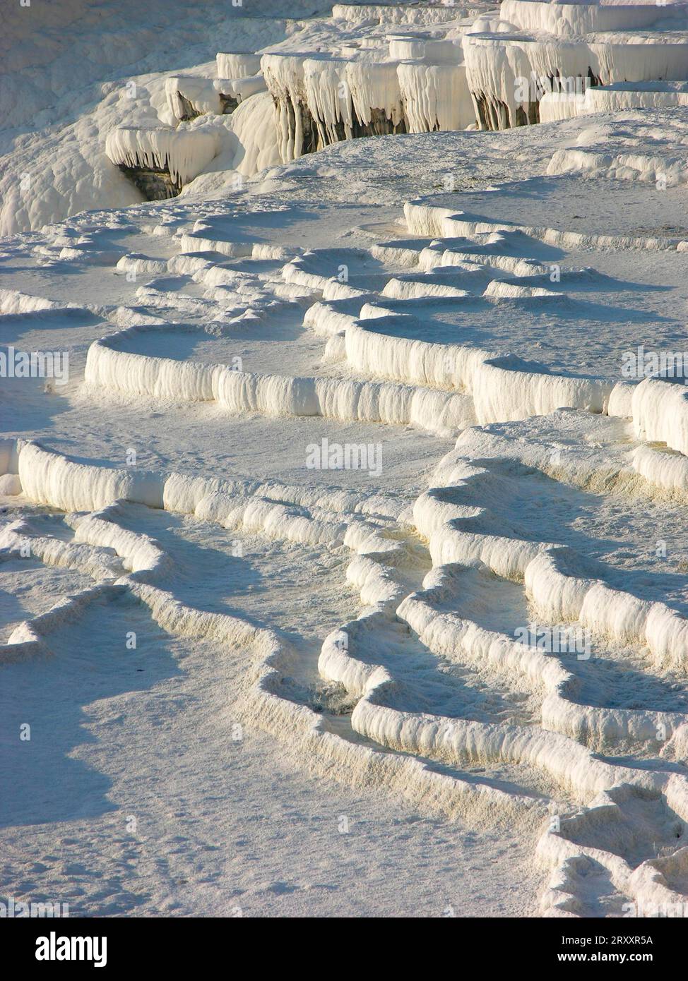 Limestone terraces of Pamukkale, Turkey Stock Photo - Alamy