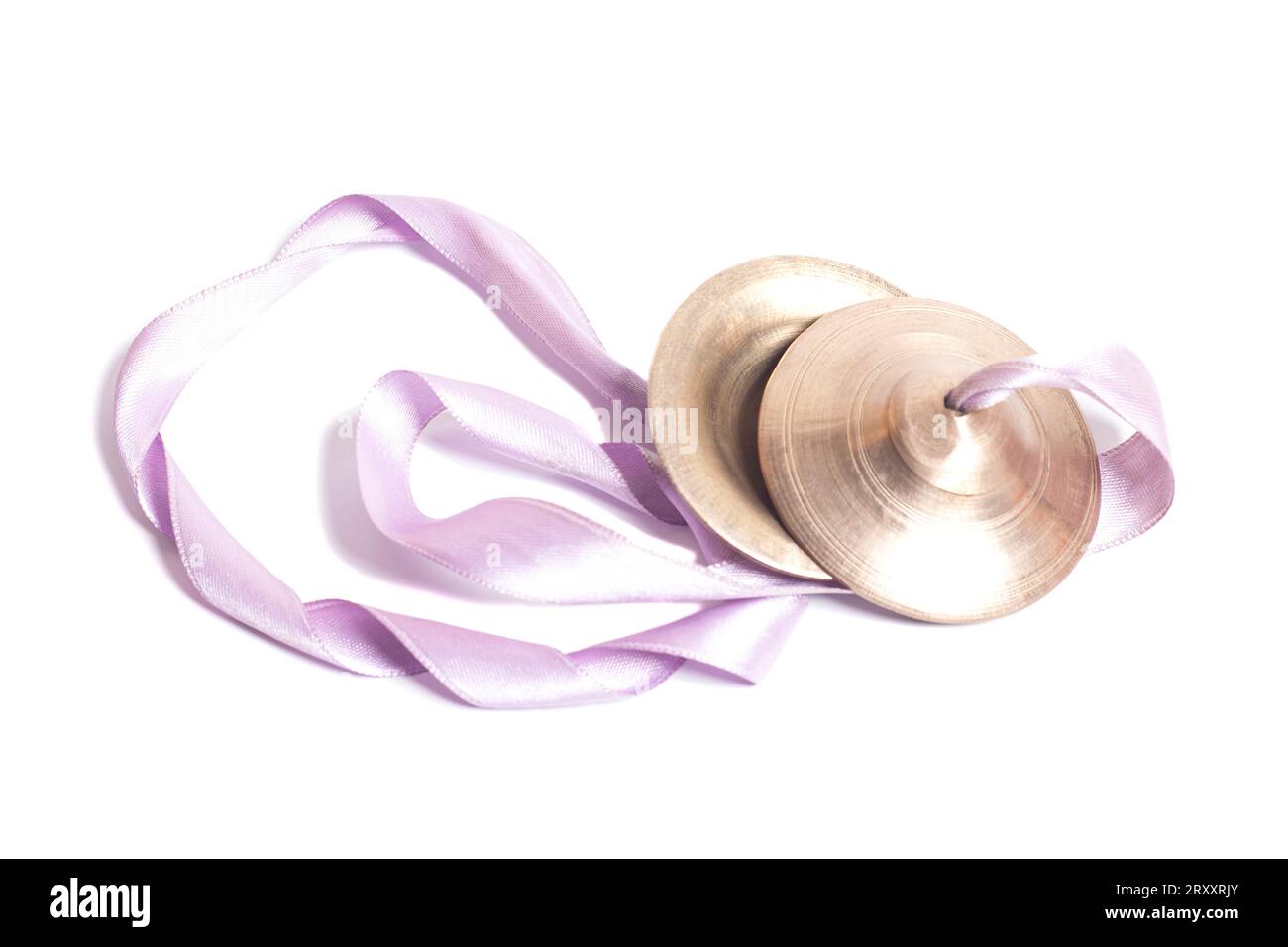 Hand cymbals isolated on white background Stock Photo - Alamy