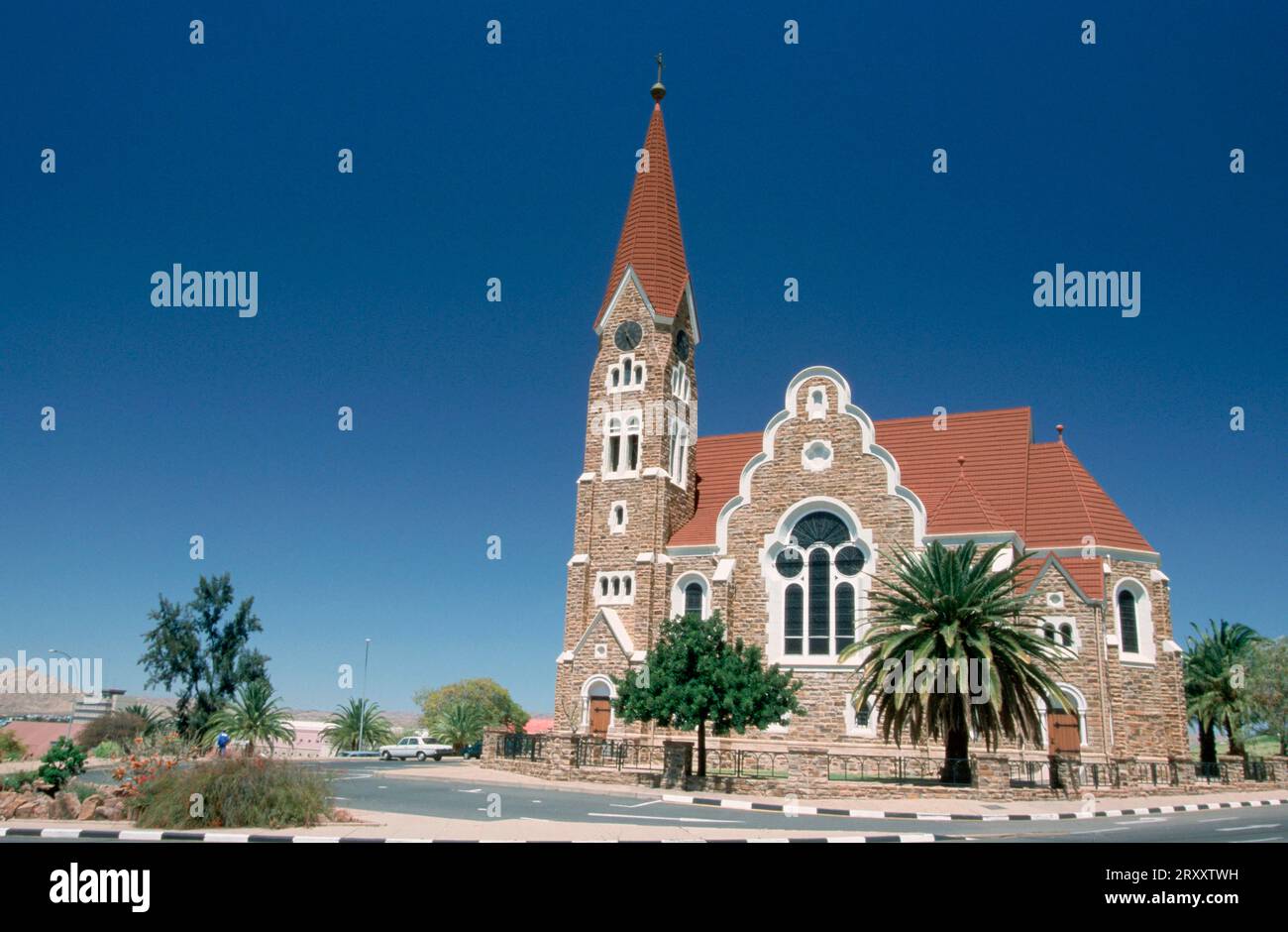 Church of Christ, Windhoek, Namibia, Christ Church, landscape ...