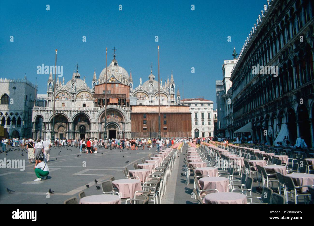 St Mark's Square with San Marco Basilica and Doge's Palace, Venice ...