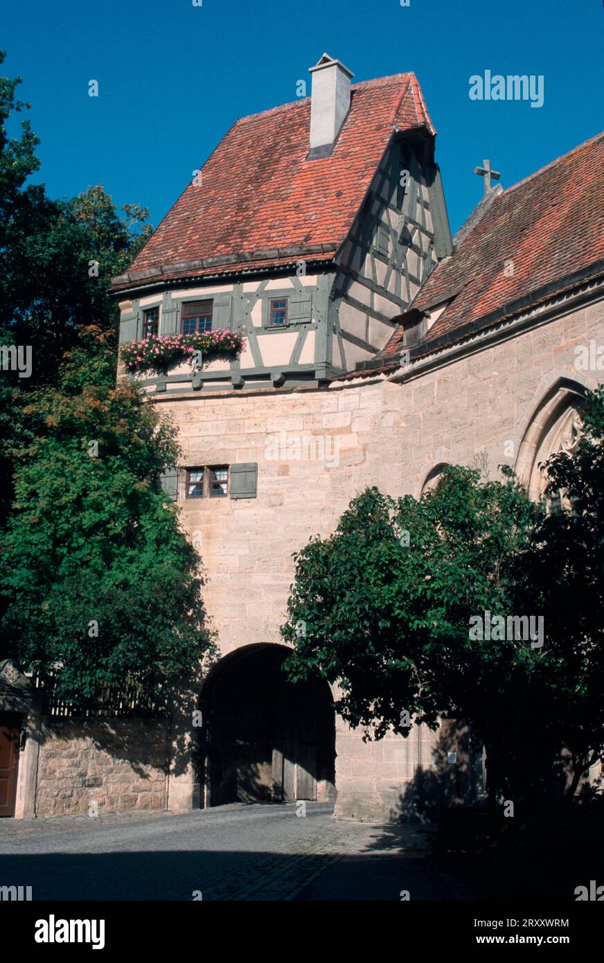 St. Wolfgang's Church, Old Town of Rothenburg, Bavaria, Germany Stock ...