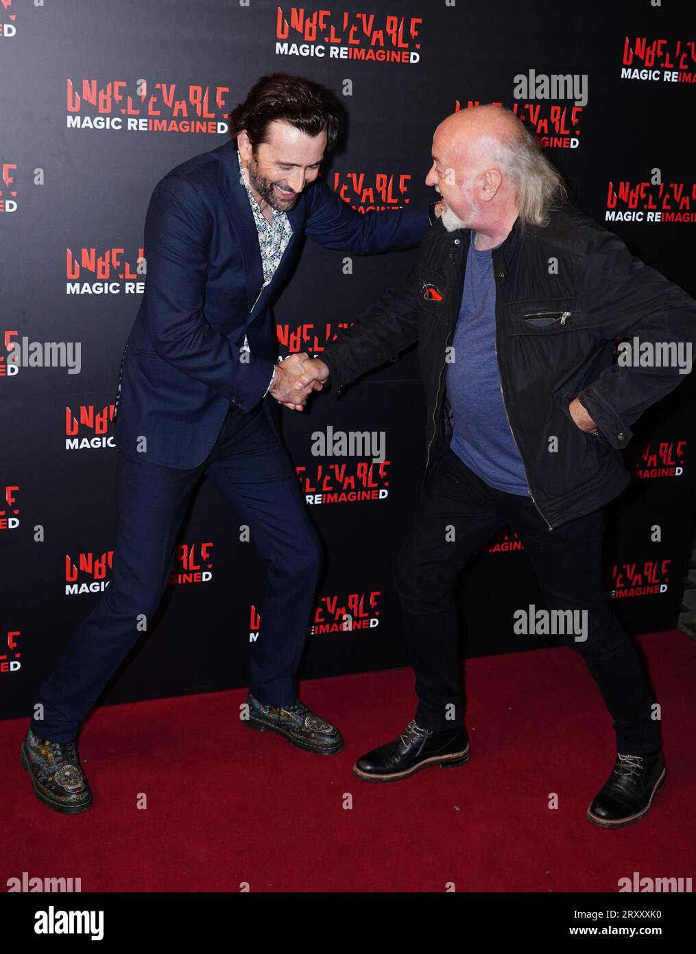 David Tennant and Bill Bailey attend the gala night for Derren Brown's ...