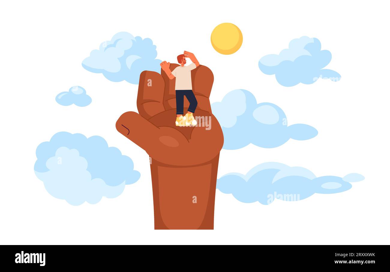 Dreaming high 2D illustration concept Stock Vector Image & Art - Alamy