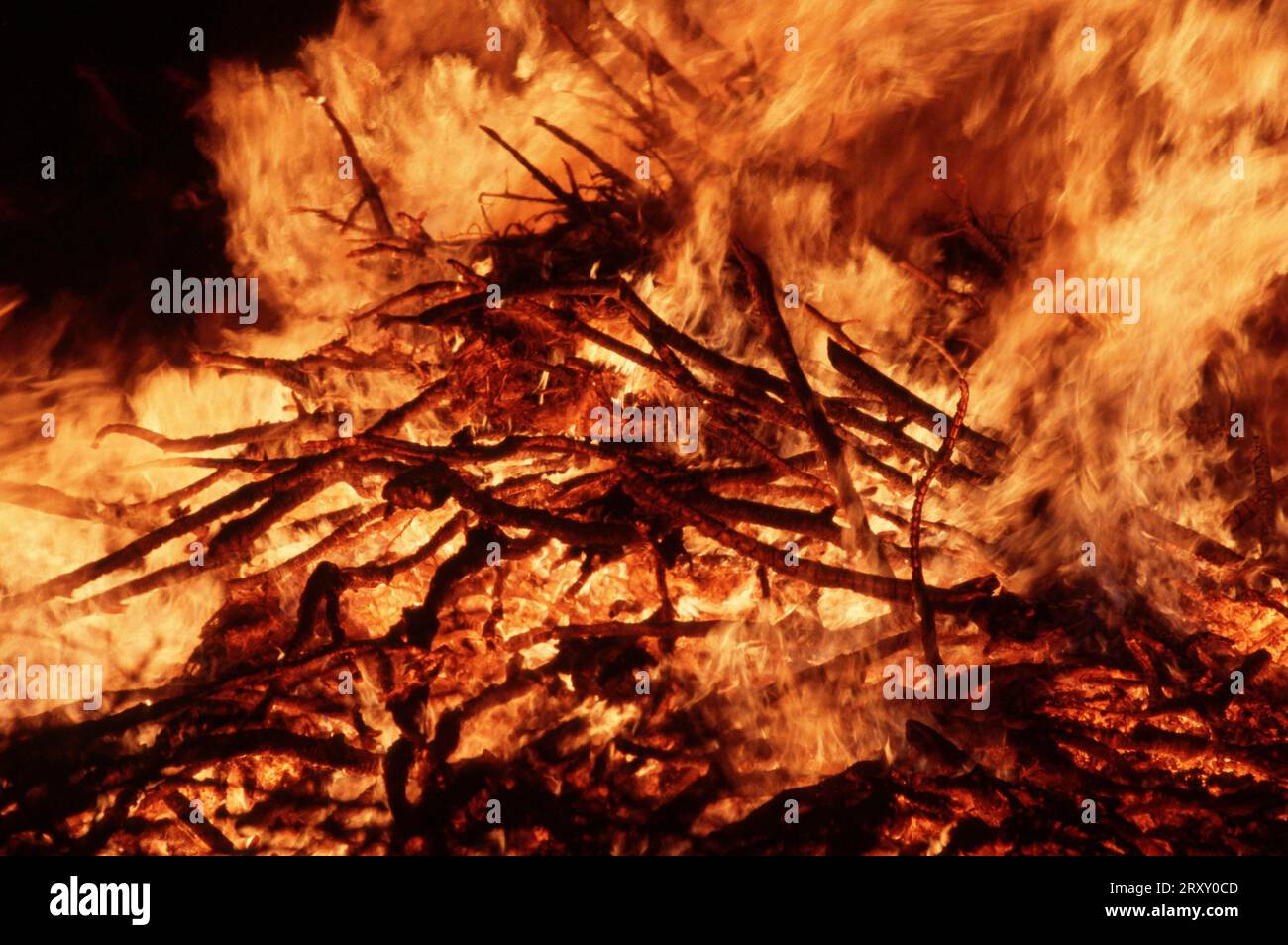 Easter fire, Wendland, Lower Saxony, Germany Stock Photo - Alamy