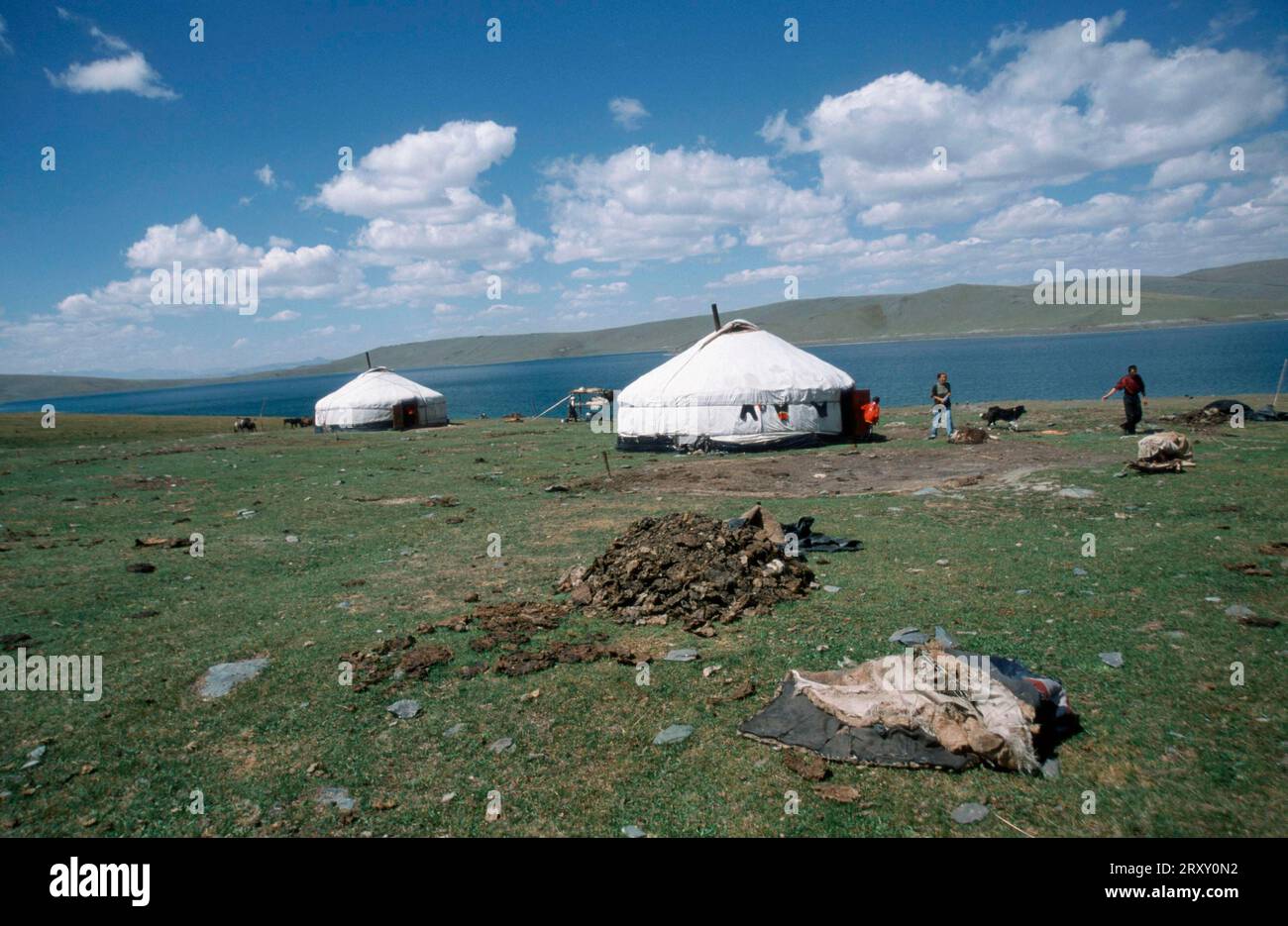 Kazak settlement, province Bayan-Olgiy, Mongolia, Kazak settlement ...