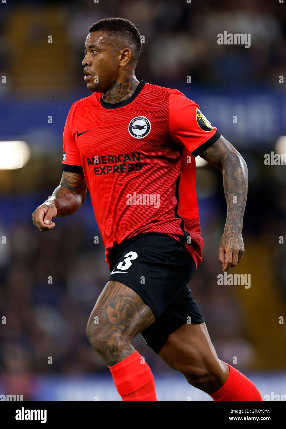 Brighton and Hove Albion's Igor Julio in action during the Carabao Cup ...