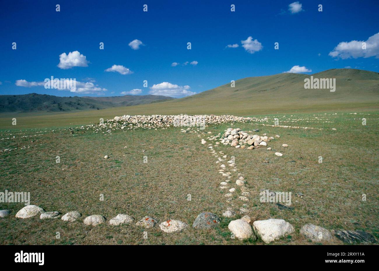 Prehistoric burial site in the Kazakh region, unexplored prehistoric ...