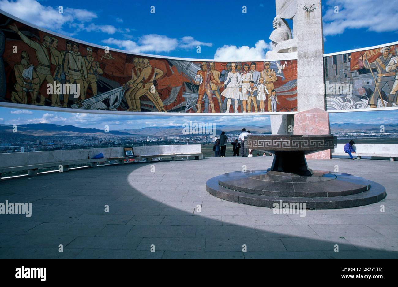 Zaisan Monument, erected by the Russians to commemorate heroes from ...