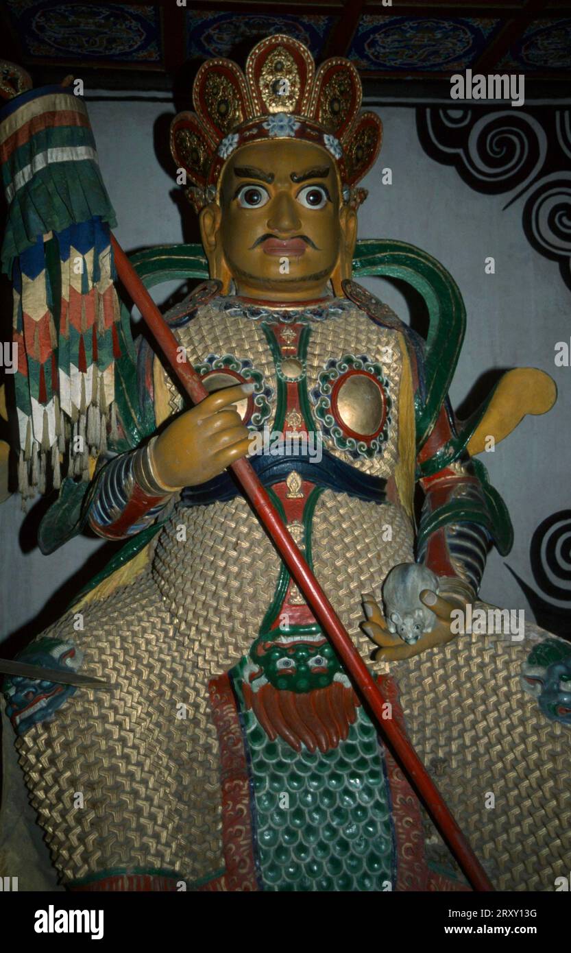 Winter Palace of Bogd Khaan, statue of the patron king Namsrai in ...