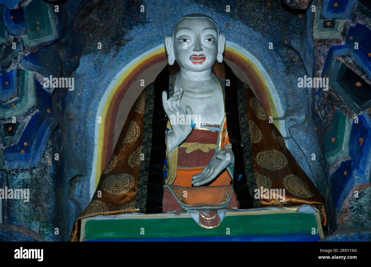 Choijin Llama Monastery, Amgalan Temple, statue of one of the sixteen ...