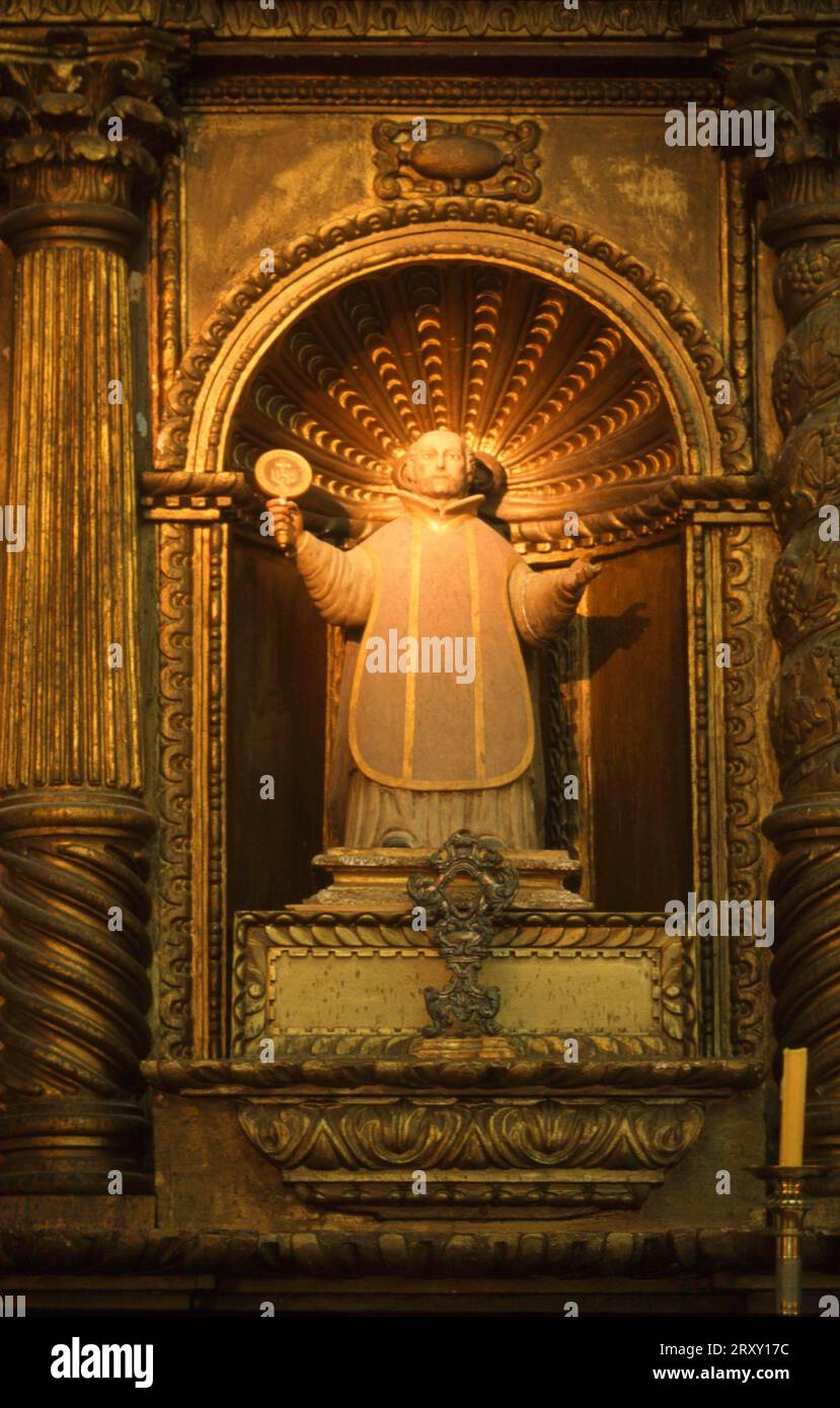 Statue of San Ignacio de Loyola, Founder of the Jesuit Order, Church of ...