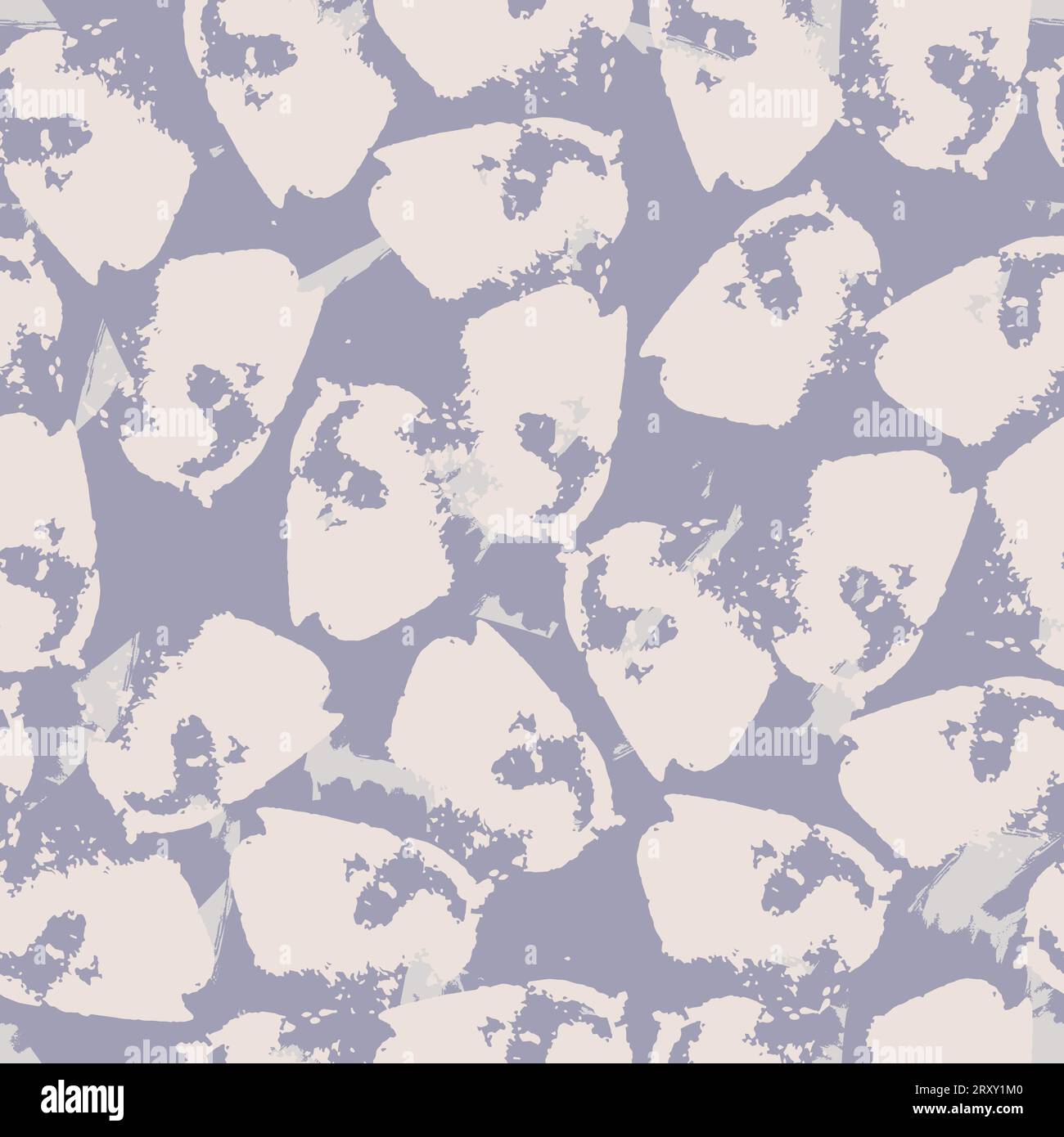 Vector multicolor seamless pattern from blots. Free form abstract spots ...