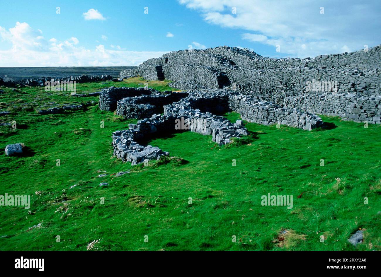 Fort Dun Ducathair, The Black Fort, Island Inishmore, Aran Islands ...