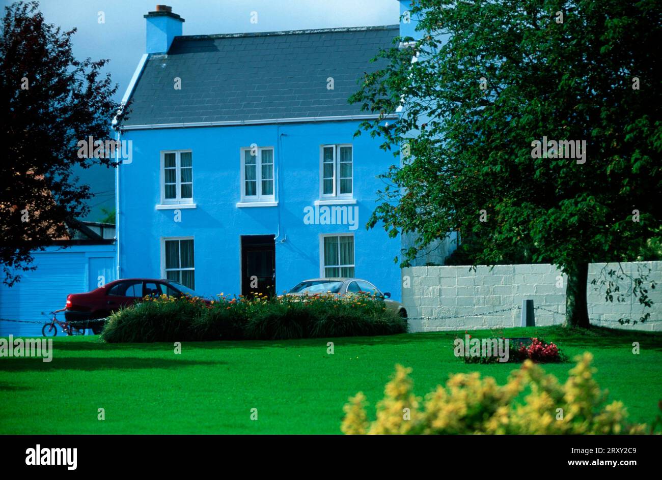 Residential house, Sneem, Ring of Kerry, County Kerry, Ireland Stock ...