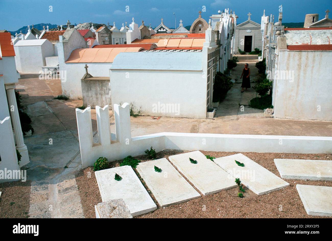 Cemetery 'Cimitiere Marin', Bonifacio, Corsica, France, Cemetery ...