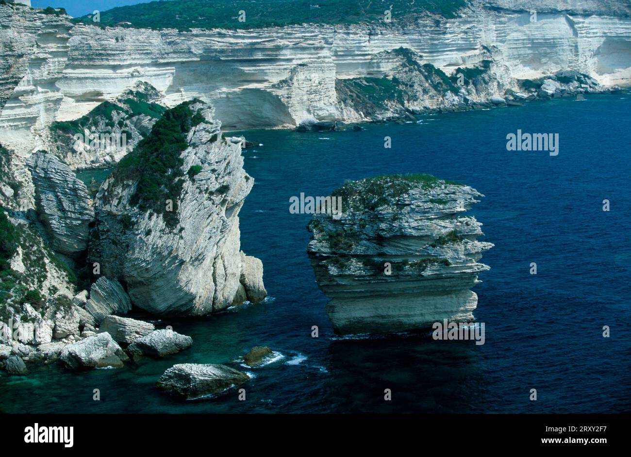 Chalk Cliff Coast and limestone formation Grain de Sable at coast of ...