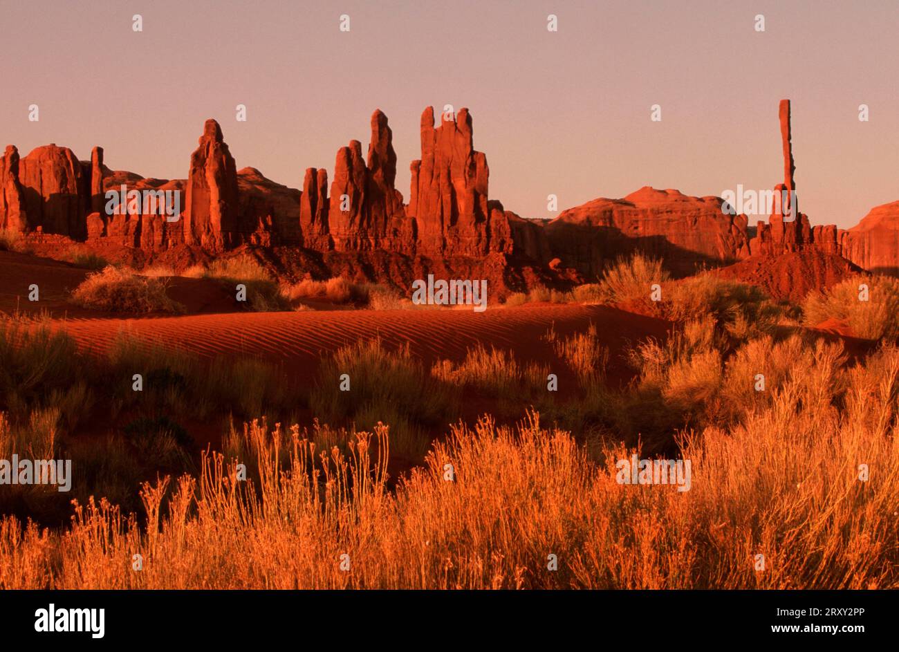 Rock formation Totem Pole, Monument Valley, Utah, USA Stock Photo - Alamy