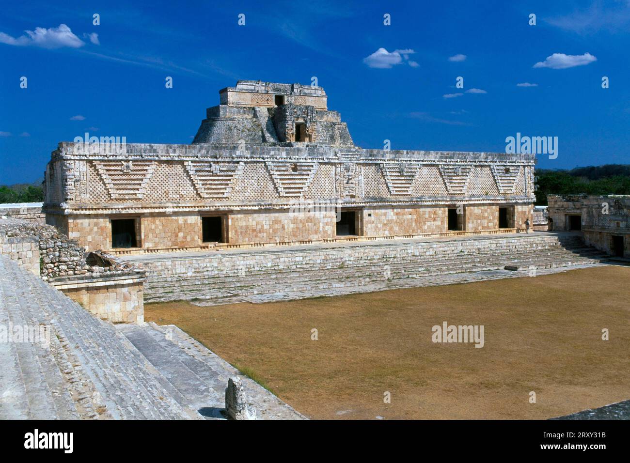 Mayan Temple, Uxmal, Yucatan, Mexico Stock Photo - Alamy