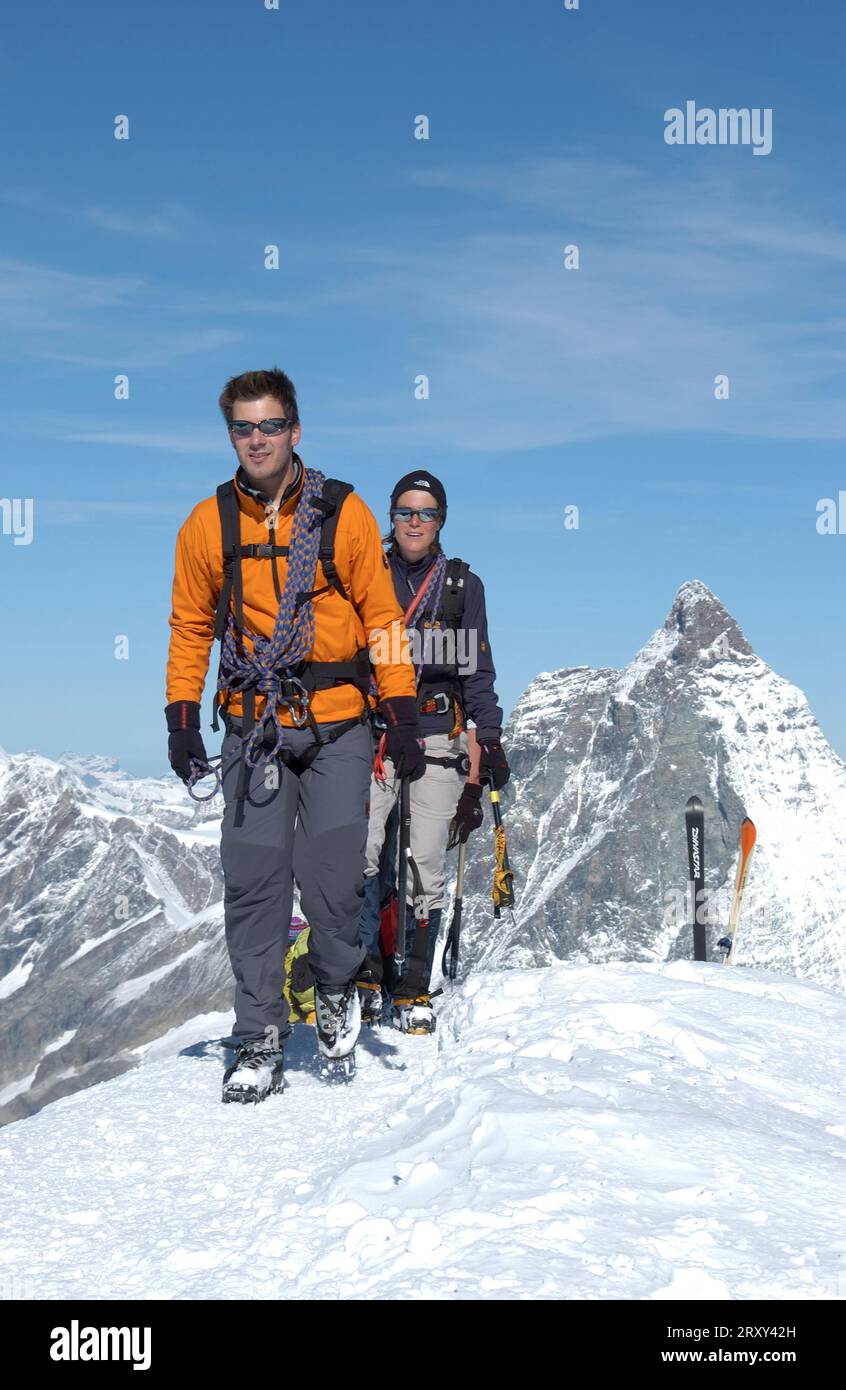 On the Breithorn Stock Photo - Alamy