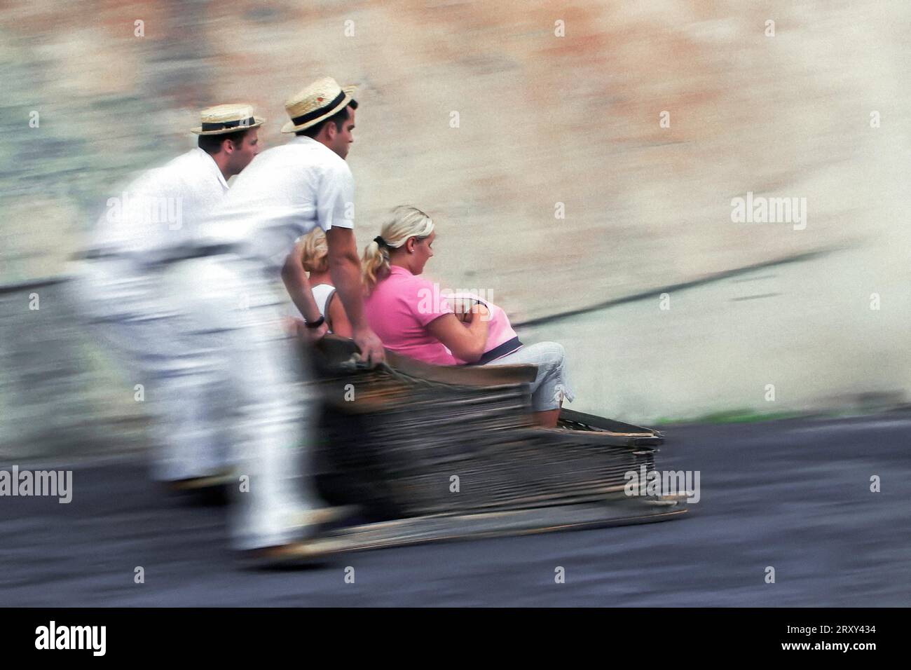 Sled Run at Monte Stock Photo - Alamy