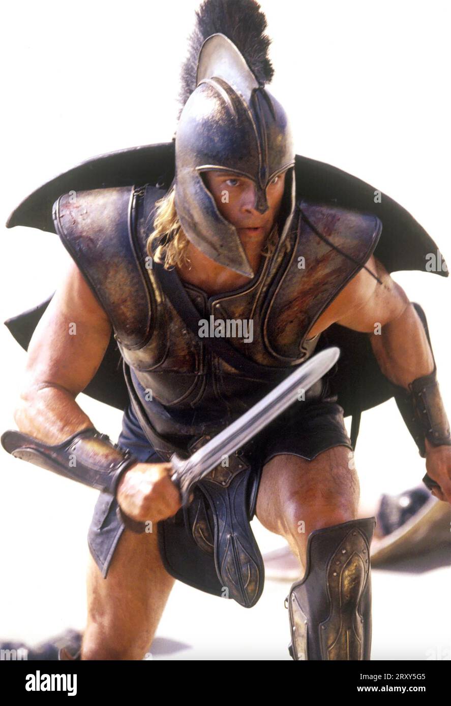 TROY 2004 Warner Bros. Pictures film with Brad Pitt Stock Photo - Alamy