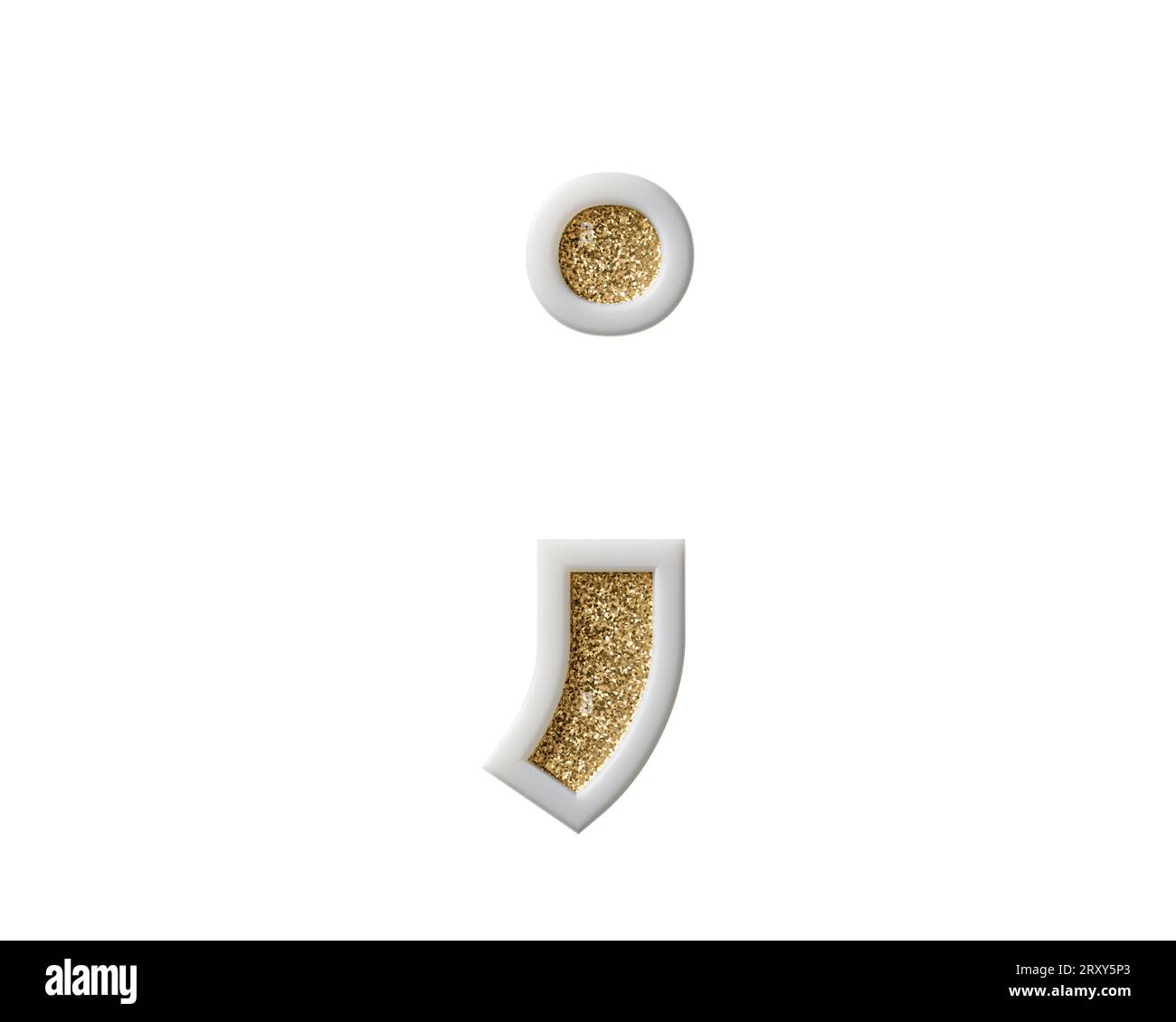 Candle wax symbol with shiny gold coating inside. 3d illustration of ...