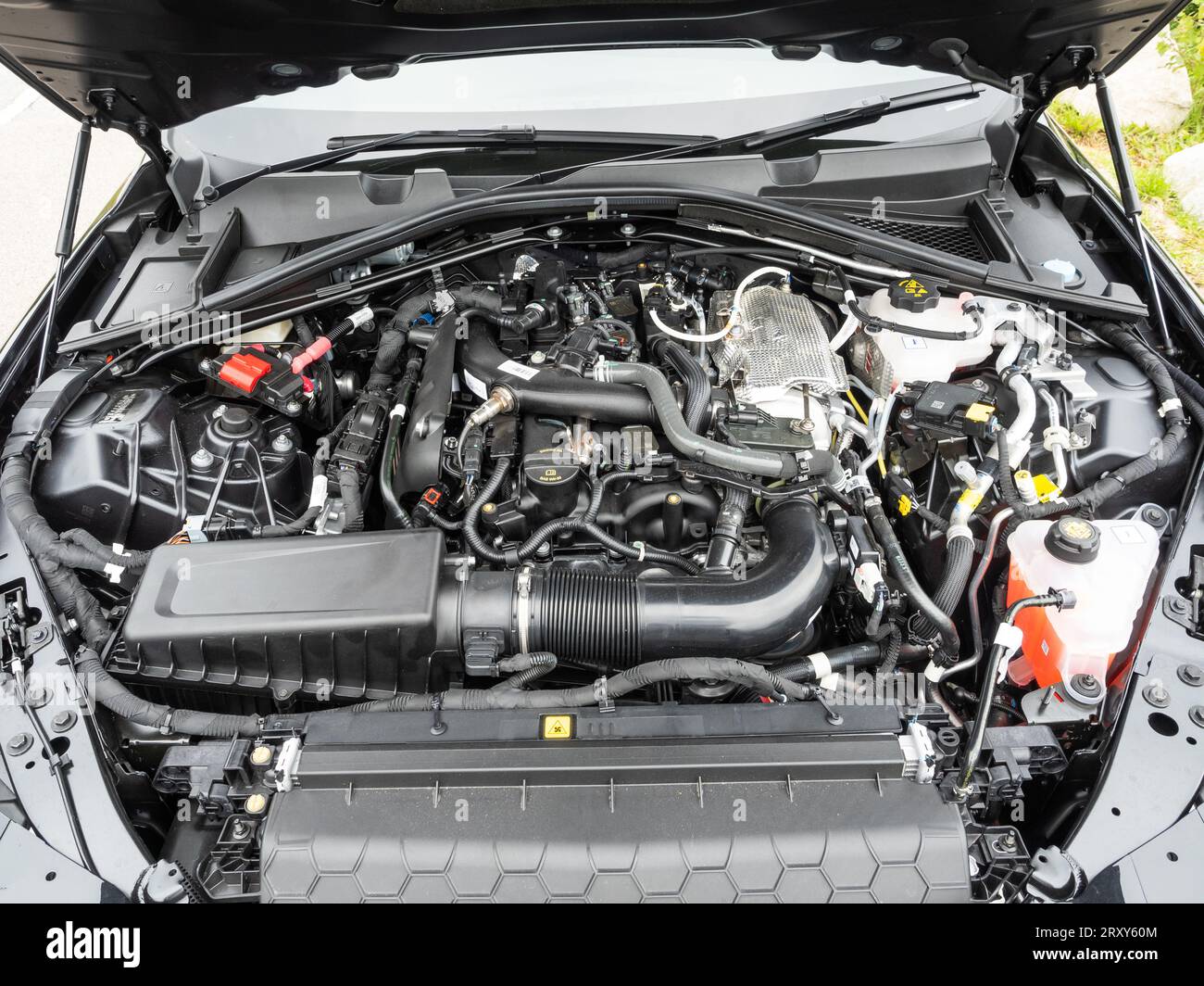 Hong Kong, China Sept 5 , 2023 : Alfa Romeo Giulia 2023 Engine Sept 5 ...