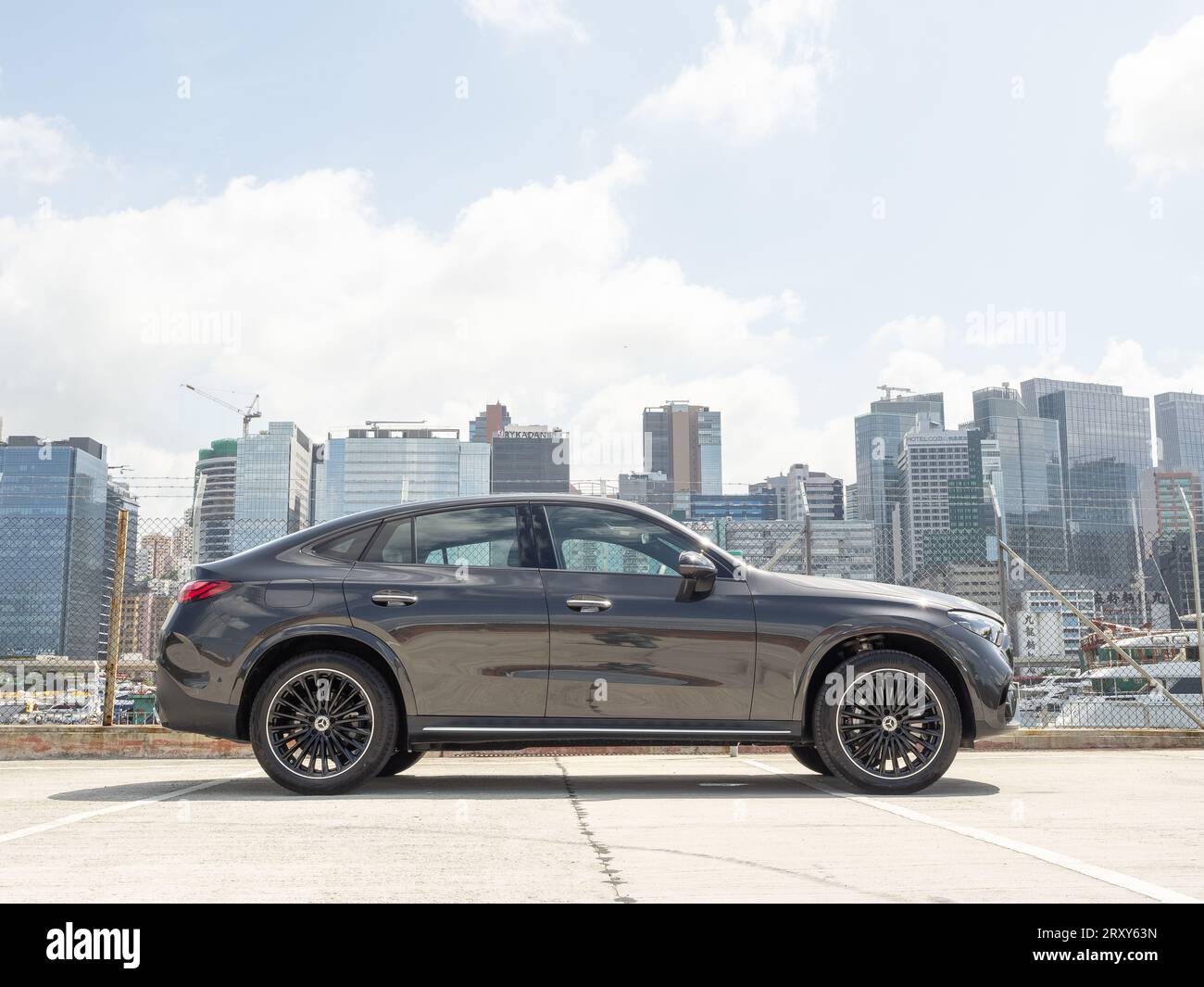 Hong Kong, China Aug 16 , 2023 : Mercedes-Benz GLC SUV 2023 Test Drive ...
