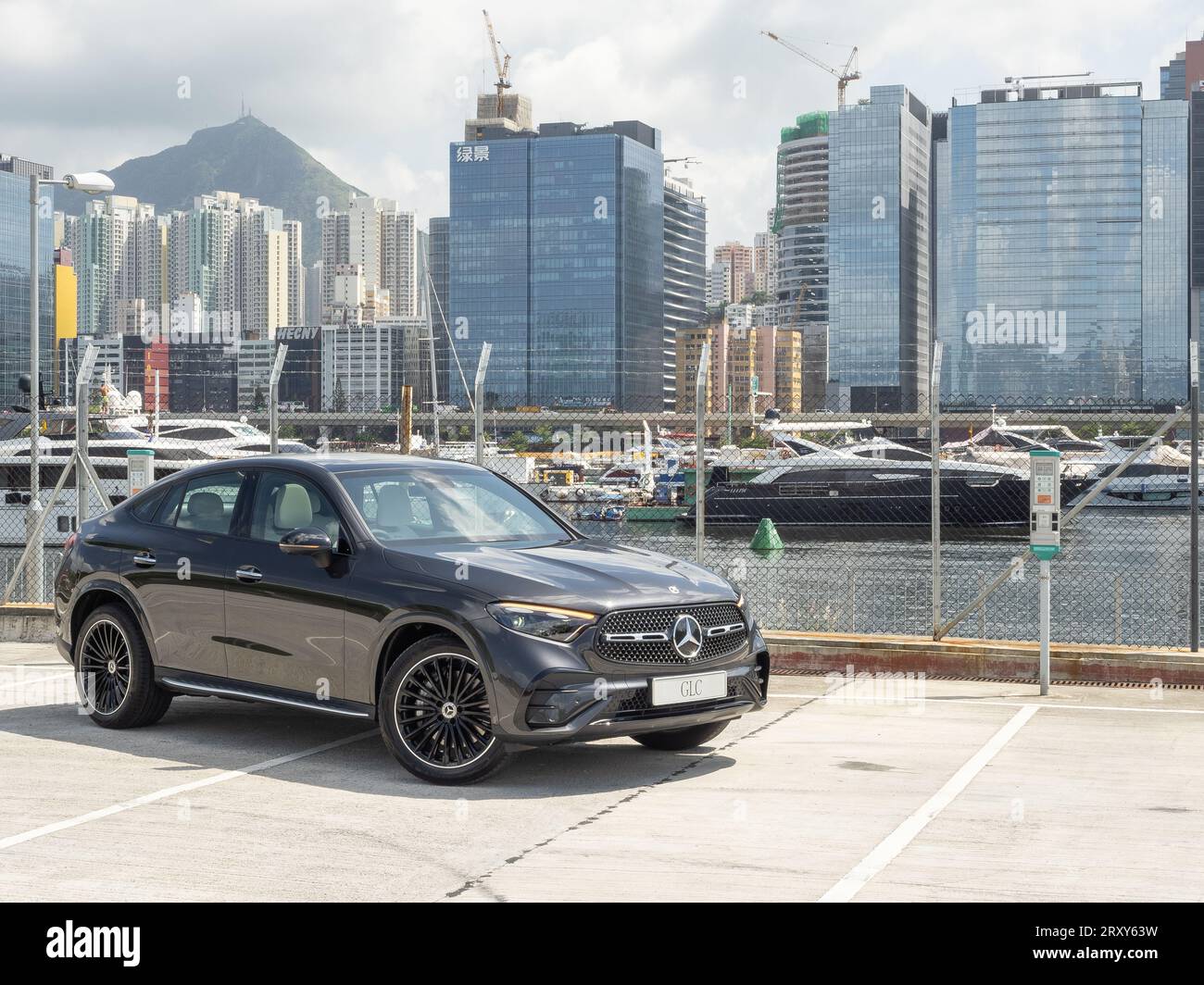 Hong Kong, China Aug 16 , 2023 : Mercedes-Benz GLC SUV 2023 Test Drive ...