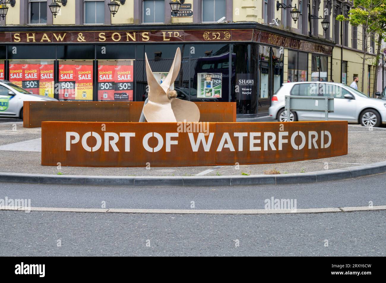 Waterford, Ireland- July 17, 2023: The Port of Waterford sign Stock ...