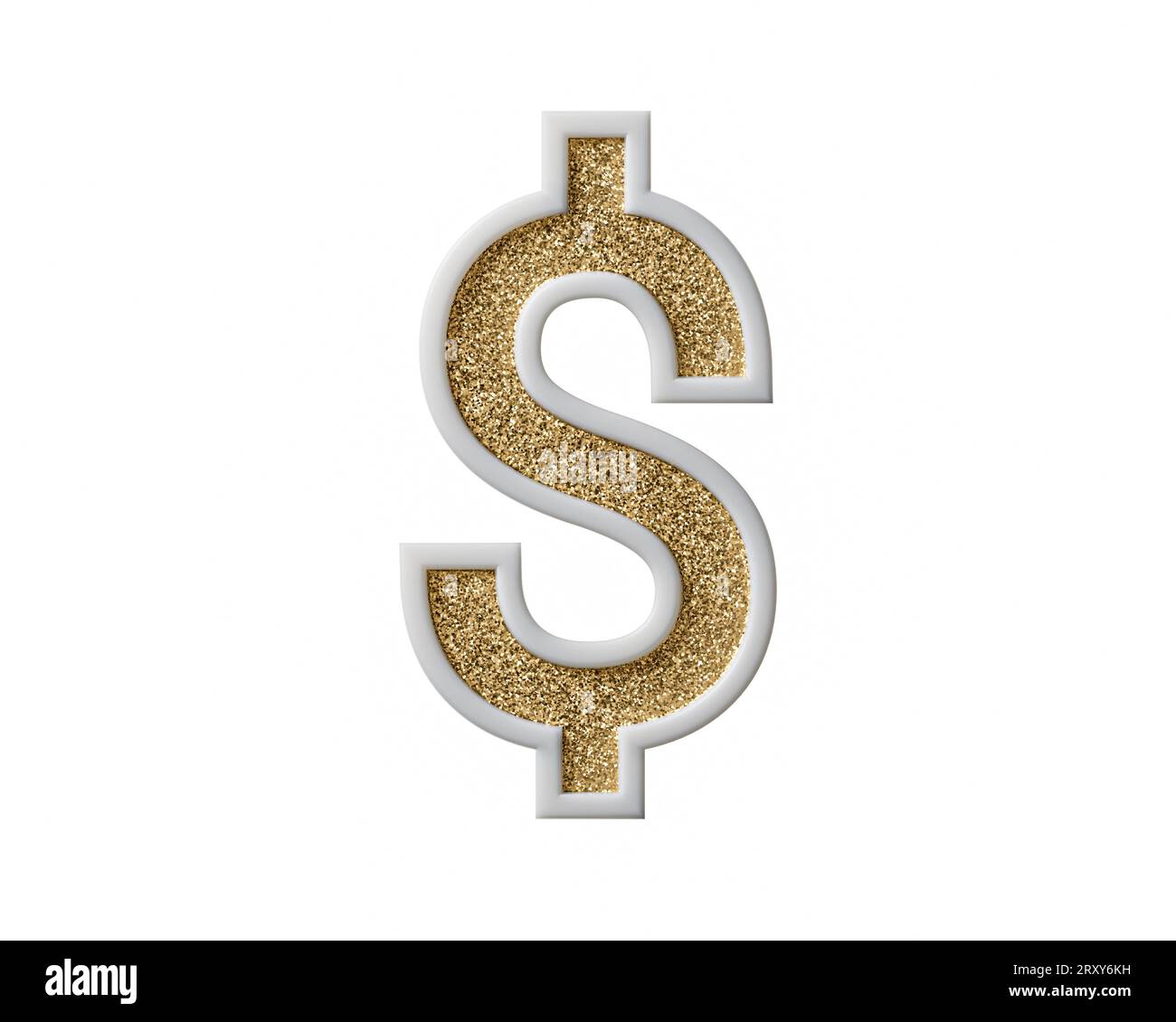 Candle wax symbol with shiny gold coating inside. 3d illustration of ...