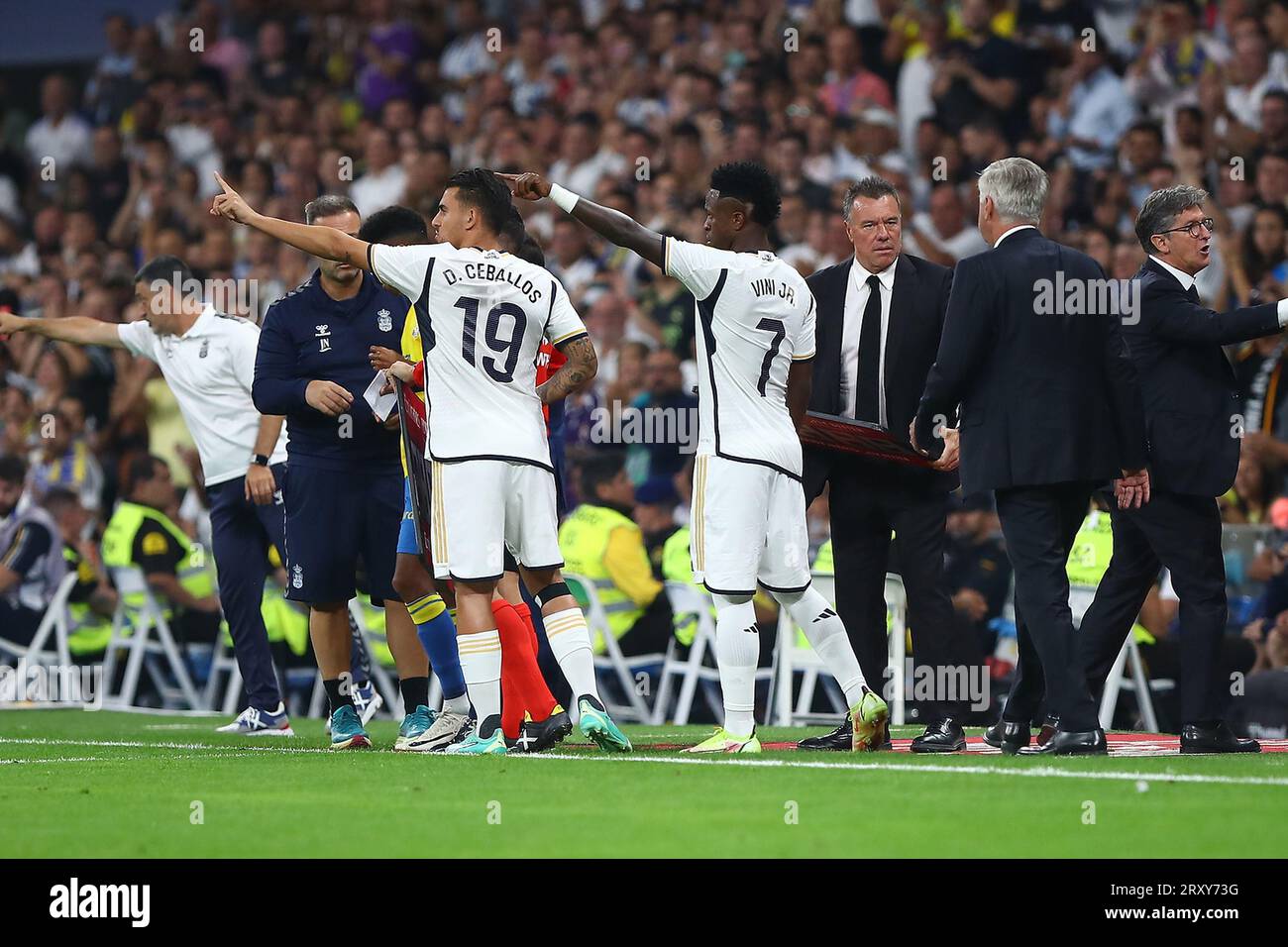 Real Madrid´s Vini Jr. comes back after injury during La Liga EA Sports ...