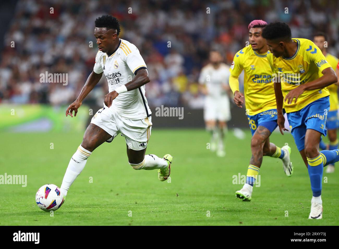 Real Madrid´s Vini Jr. in action during La Liga EA Sports Match Day 7 ...