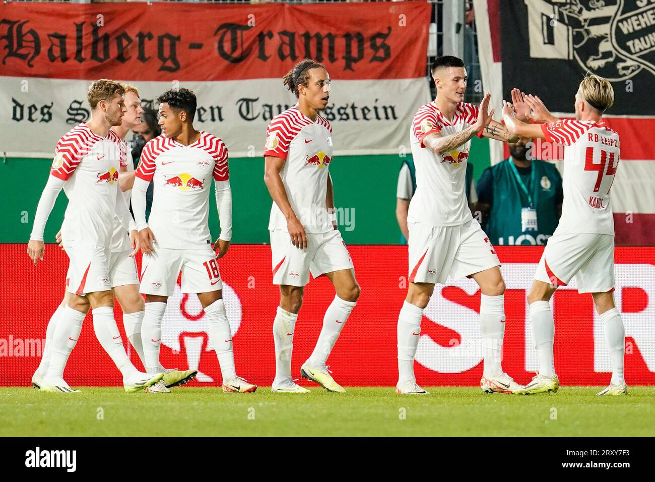 27 September 2023, Hesse, Wiesbaden: Soccer: DFB Cup, SV Wehen ...