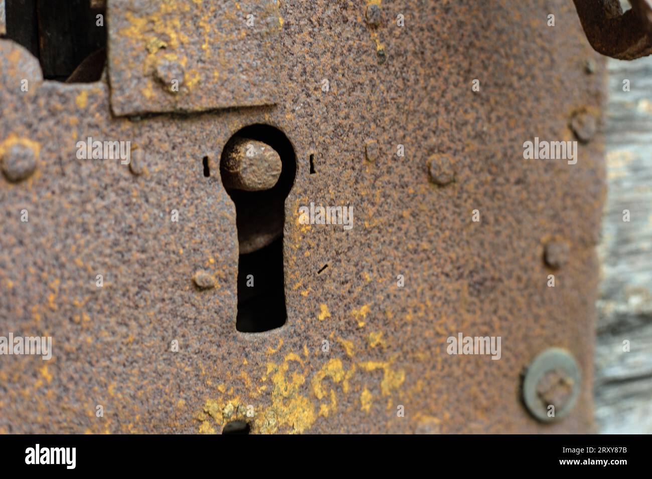 Old rusty mechanism of the lock hi-res stock photography and images - Alamy