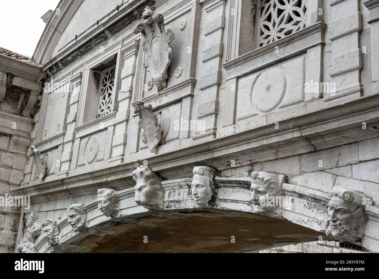 Venice, Italy, September 16th 2023, a close up view of the Bridge of ...