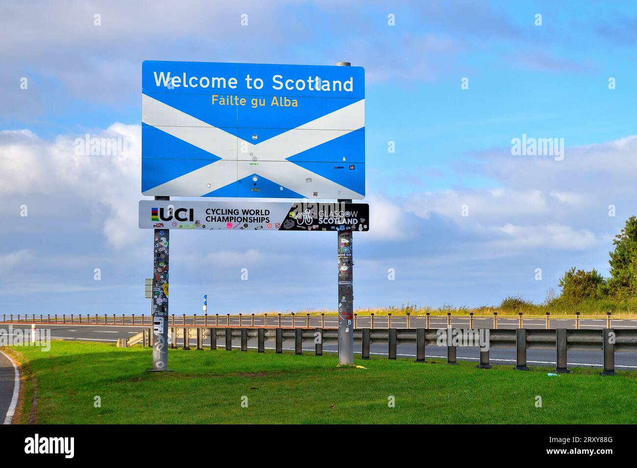 Scottish border saltire hi-res stock photography and images - Alamy